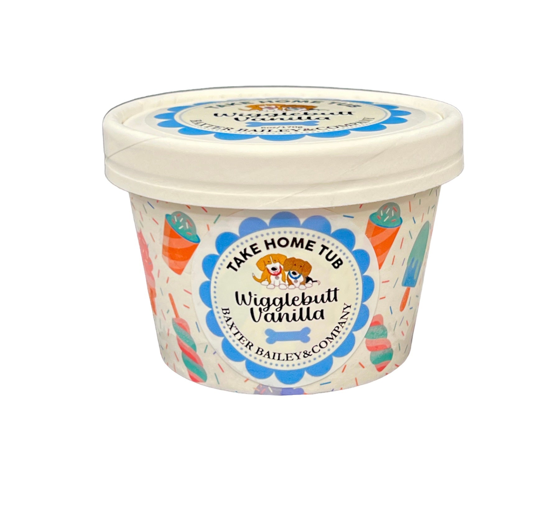 Take Home Tub - Wigglebutt Vanilla Ice Cream-6oz – Baxter Bailey & Company