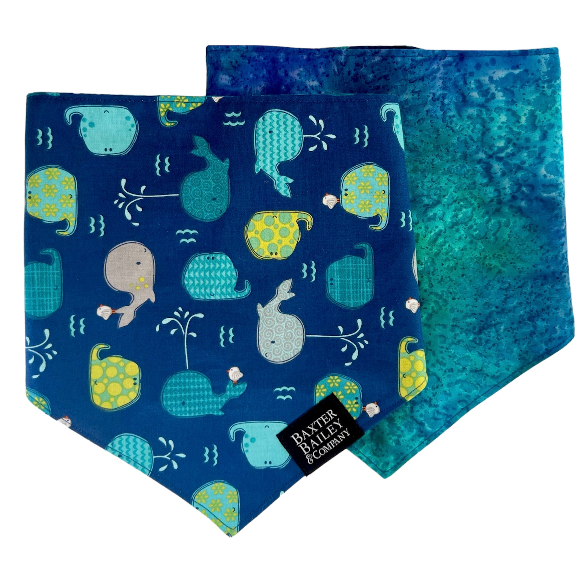 Whale Reversible Bandana – Baxter Bailey & Company